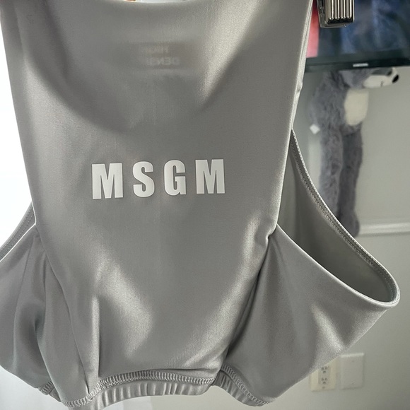 MSGM | Tops | Msgm Silver Top | Poshmark